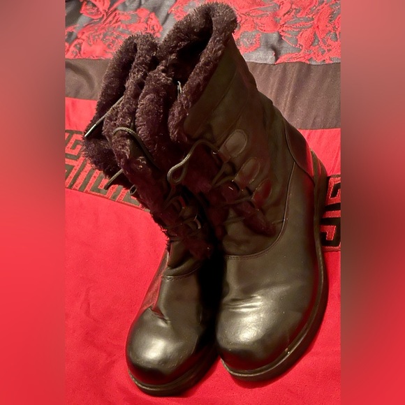 Shoes | Womens Rugged Outback Black Winter Boots Cozy Stylish Size 8w ...